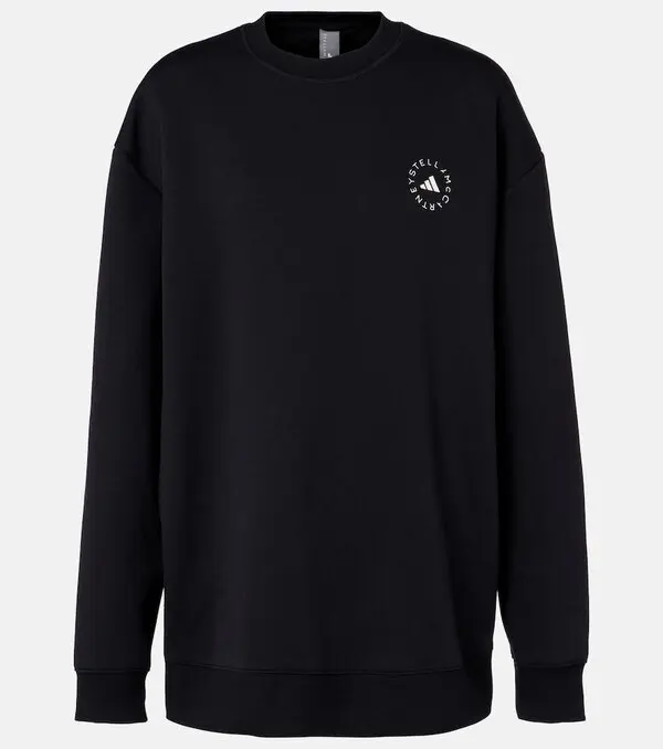 Adidas By Stella McCartney Logo Cotton-blend Jersey Sweatshirt