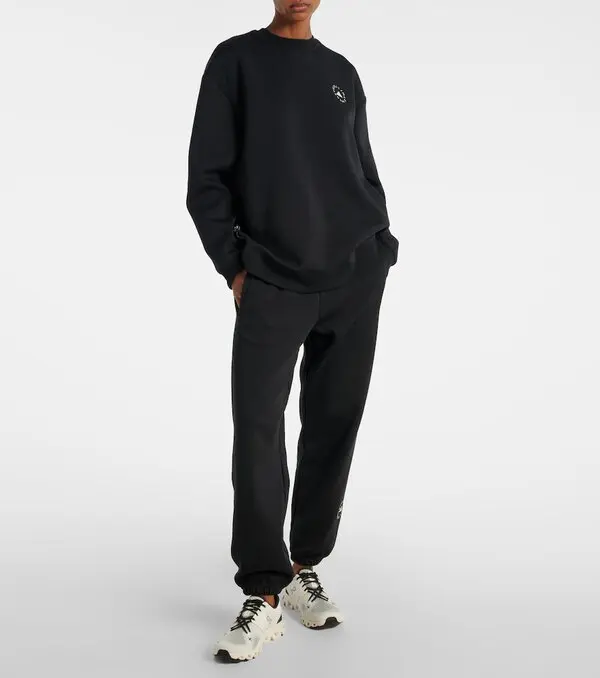 Adidas By Stella McCartney Logo Cotton-blend Jersey Sweatshirt