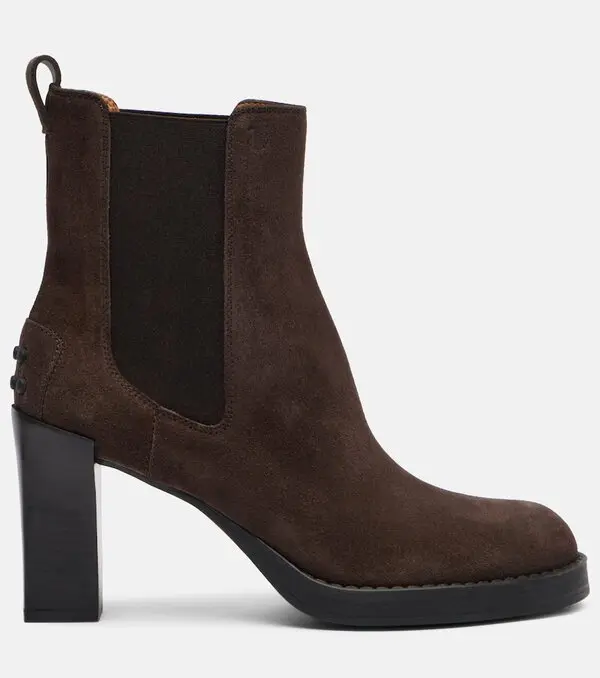 TOD'S 80 Suede Chelsea Boots