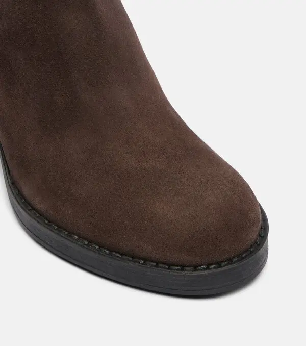 TOD'S 80 Suede Chelsea Boots