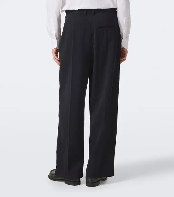 Loewe Wool Wide-leg Pants - Blue