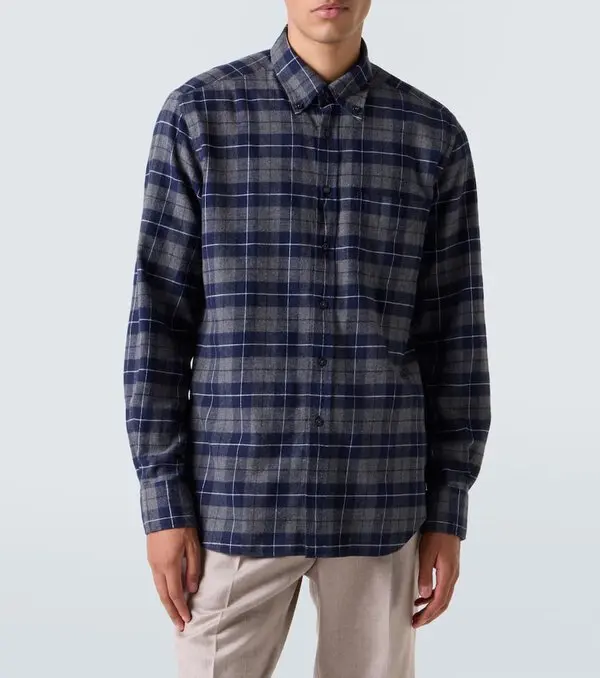 SLOWEAR Checked Cotton Shirt