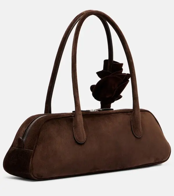 Magda Butrym Brigitte Suede Shoulder Bag - Brown