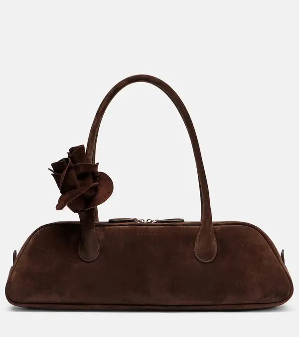 Magda Butrym Brigitte Suede Shoulder Bag - Brown