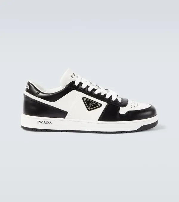 Prada Downtown Leather Sneakers