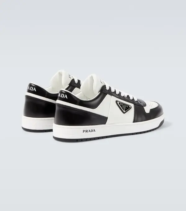 Prada Downtown Leather Sneakers