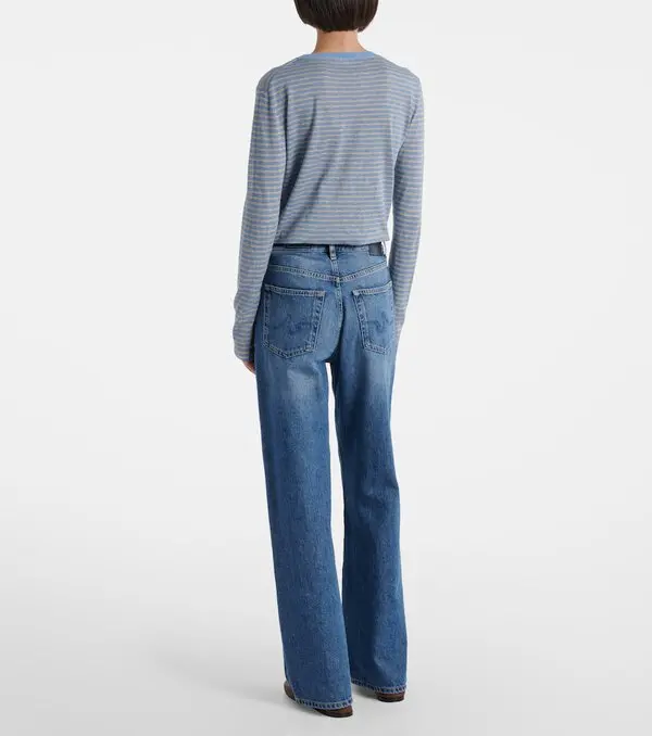 Ag Kora Mid-rise Wide-leg Jeans