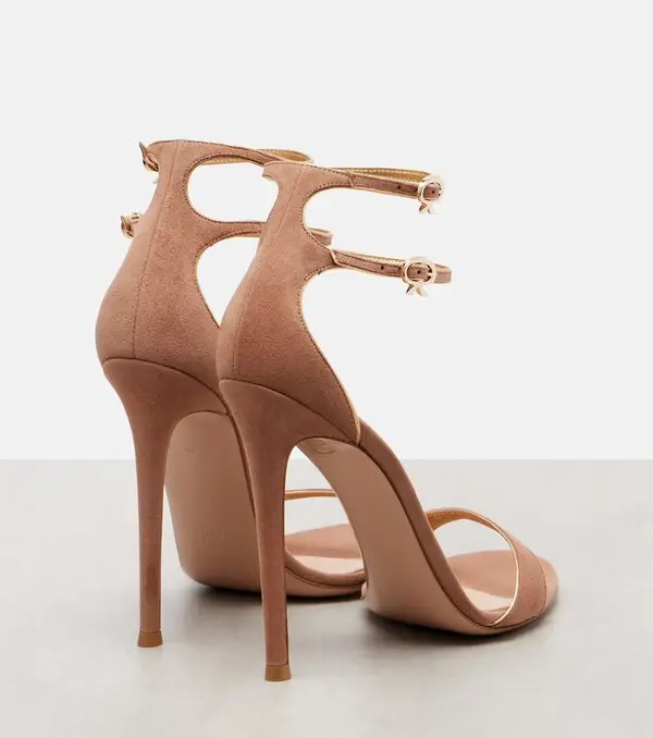 GIANVITO ROSSI 110 Suede Sandals