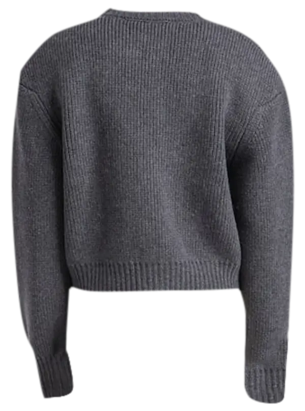 RÓHE Statement Wool Cardigan - Grey
