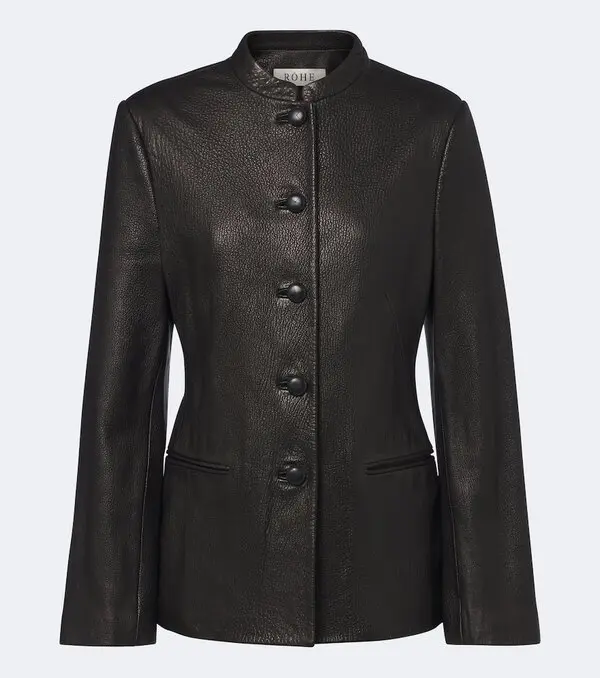 RÓHE Leather Jacket - Black