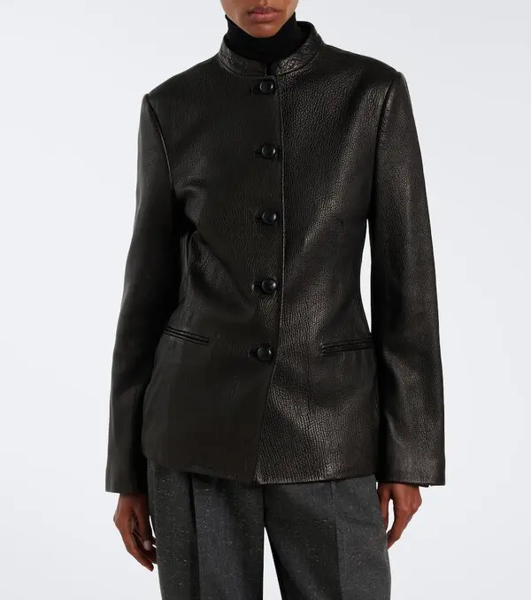RÓHE Leather Jacket - Black