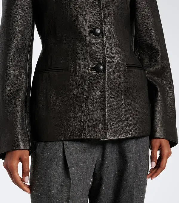 RÓHE Leather Jacket - Black