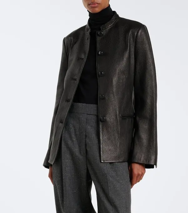 RÓHE Leather Jacket - Black
