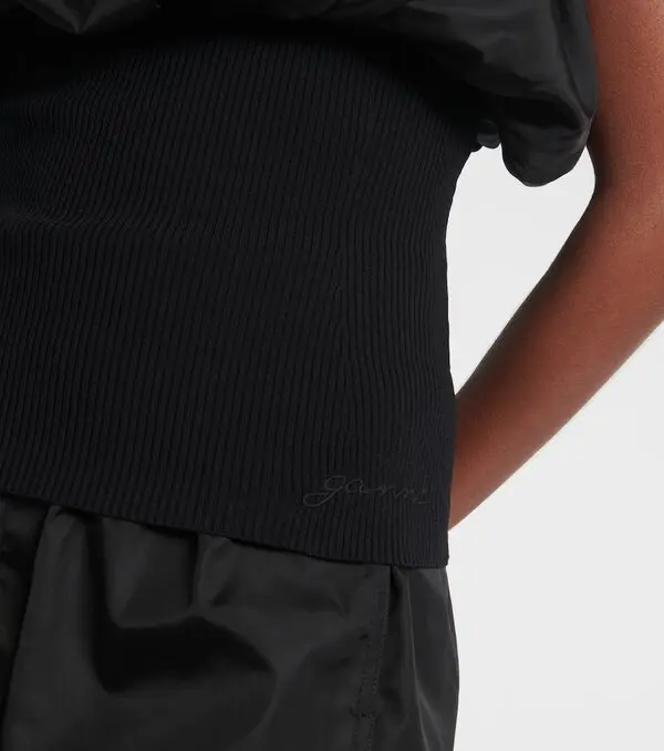 GANNI Draped Top