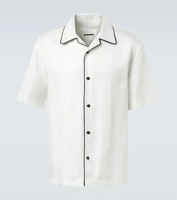 JIL SANDER Oversized Bowling Shirt - Green
