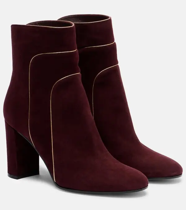 GIANVITO ROSSI 85 Suede Ankle Boots
