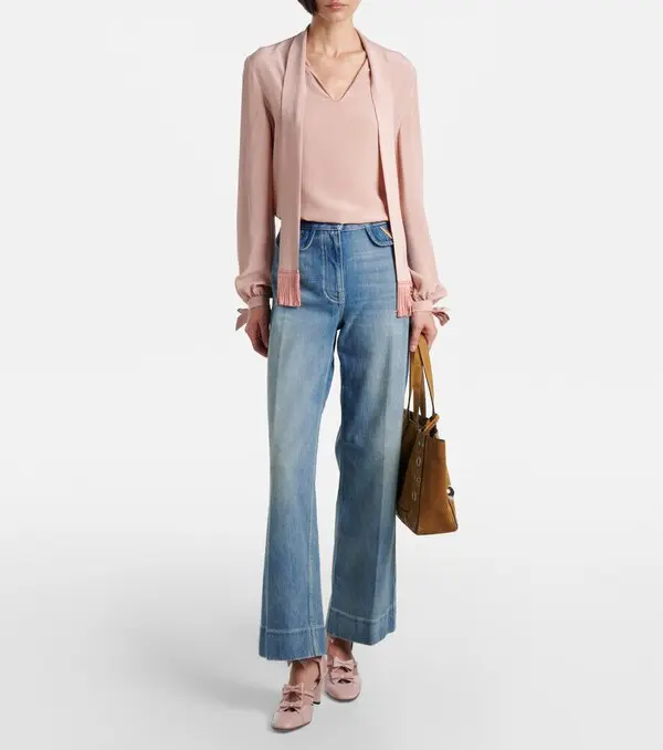 Valentino Garavani Bow Detail Slingback Pumps - Pink