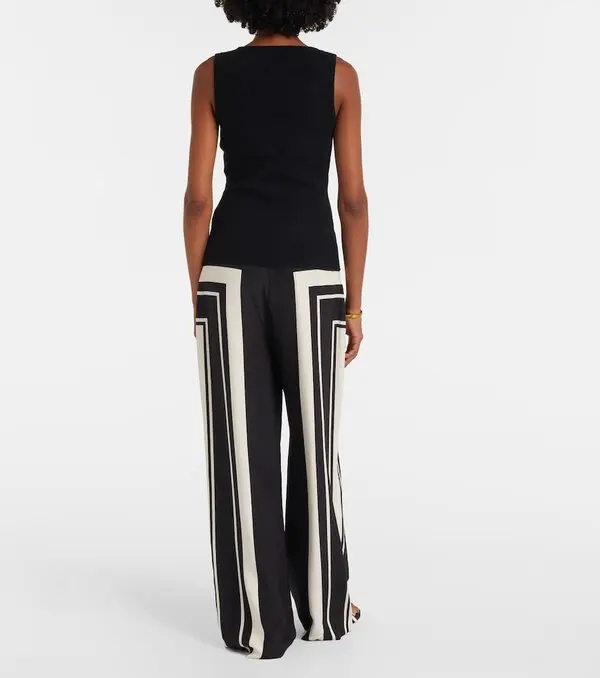 SIR. Chiara Cutout Tank Top - Black