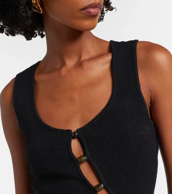 SIR. Chiara Cutout Tank Top - Black