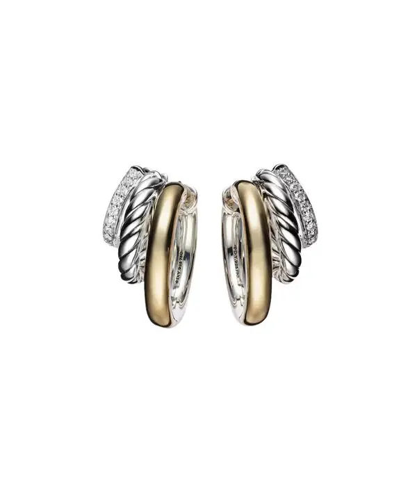 David Yurman Dy Mercer® Hoop Earrings - Silver