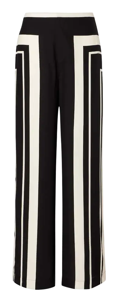 sir the label - Pietra Printed Silk Crêpe Wide-Leg Pants