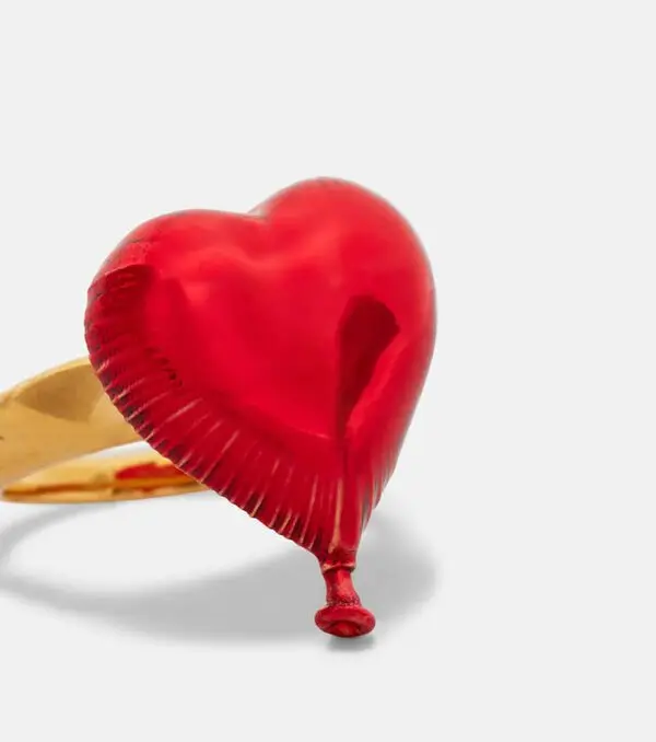 Oscar De La Renta Heart Balloon Fashion Ring