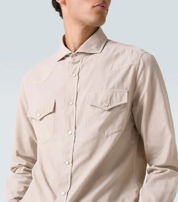 Brunello Cucinelli Ls Cotton Shirt