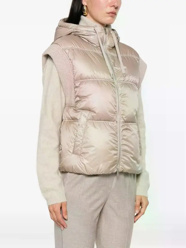 Peserico Hooded Quilted Vest