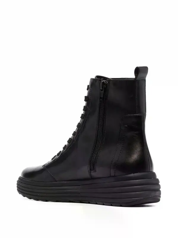 Geox Leather Chunky Lace-up Boots