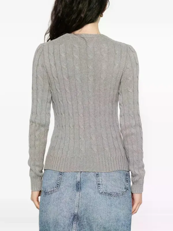 Polo Ralph Lauren Cable-knit Crew-neck Sweater - Grey
