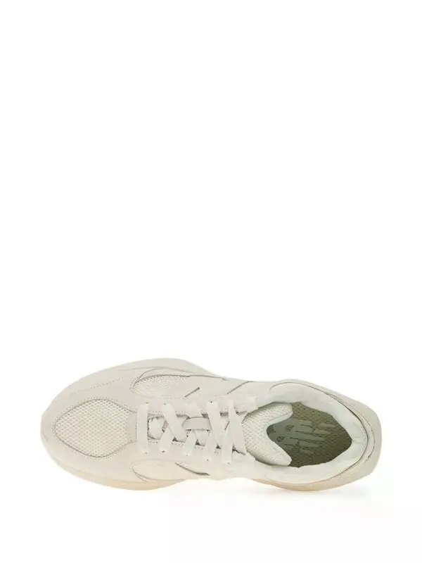 NEW BALANCE Mesh-panelled Leather Trainers - Neutrals