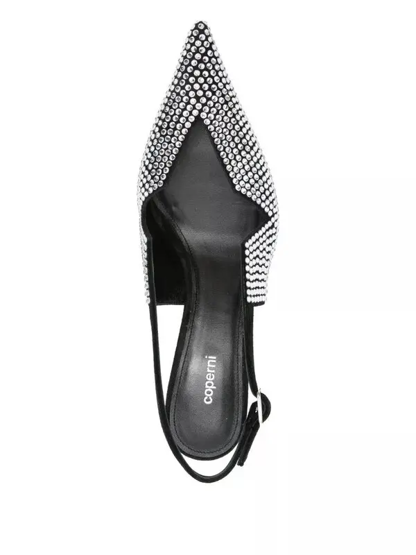 Coperni 60mm Crystal-embellished Slingback Pumps