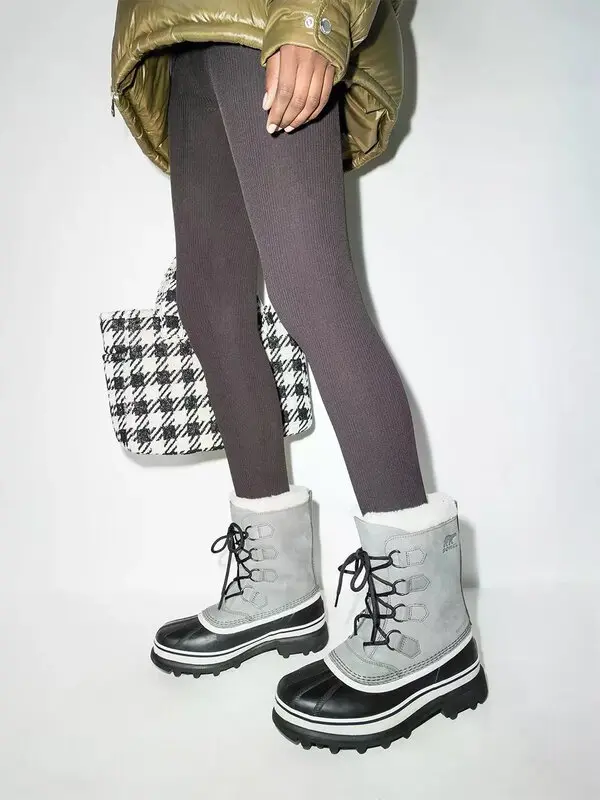 Sorel Caribou Leather Snow Boots - Grey