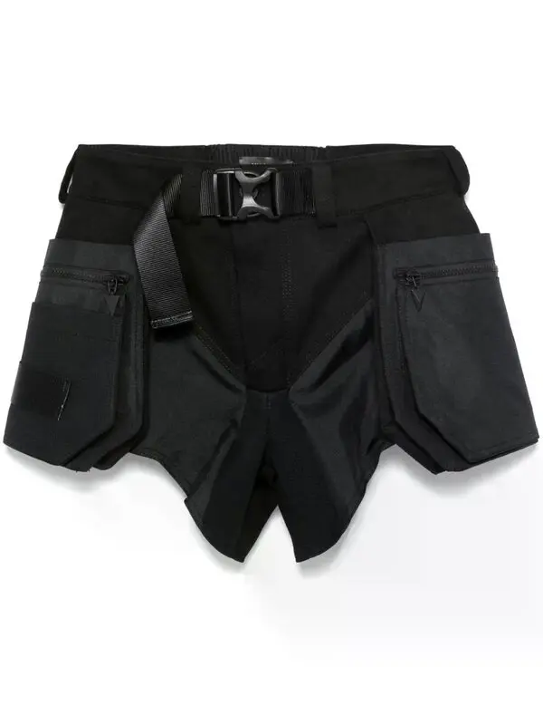 MUGLER Technical Fabric Cargo Shorts