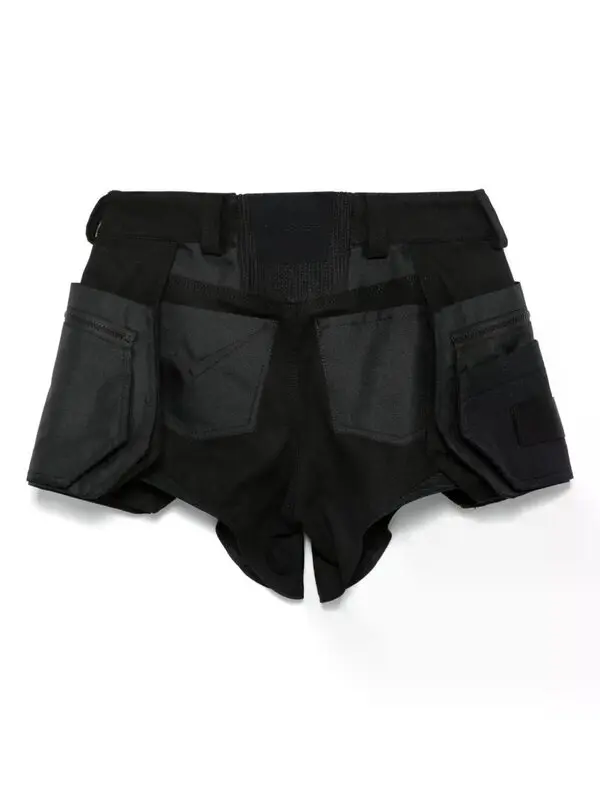 MUGLER Technical Fabric Cargo Shorts
