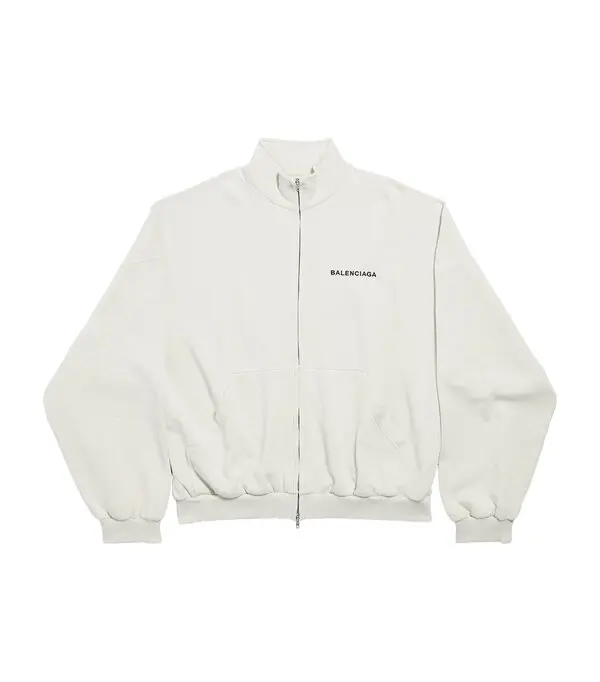 Balenciaga Cotton Logo Zip-up Jacket
