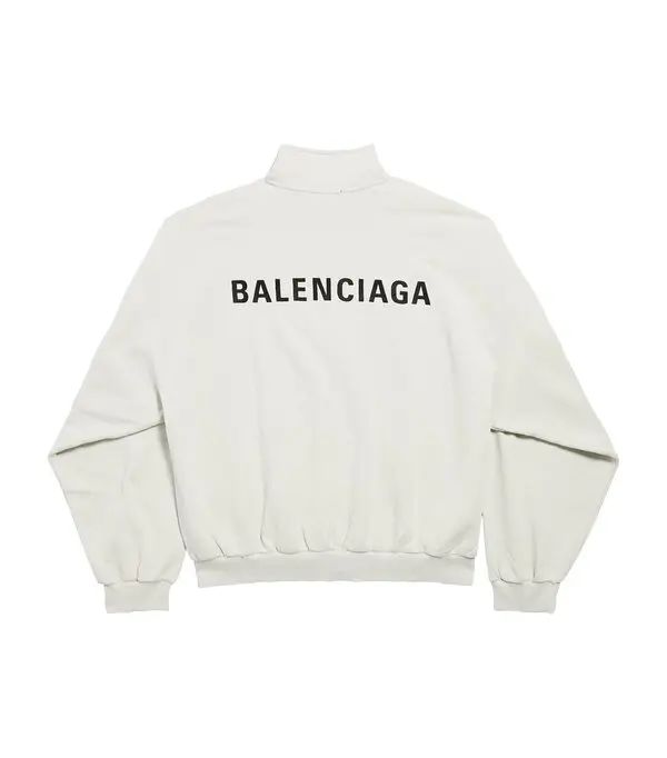 Balenciaga Cotton Logo Zip-up Jacket