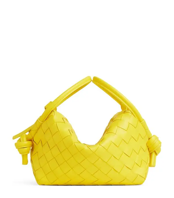 Bottega Veneta Leather Loop Cross-body Bag - Yellow