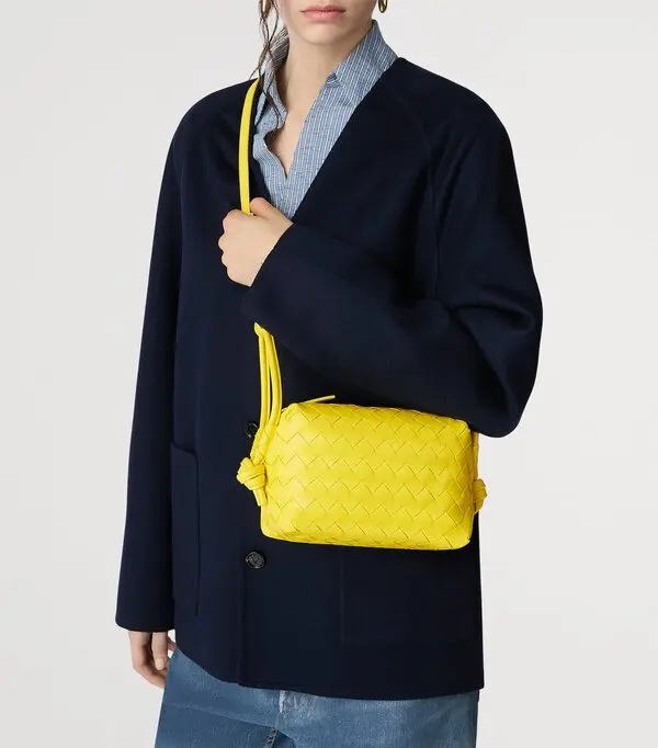 Bottega Veneta Leather Loop Cross-body Bag - Yellow