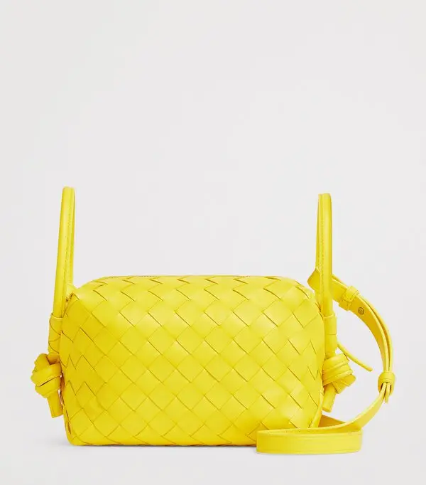 Bottega Veneta Leather Loop Cross-body Bag - Yellow