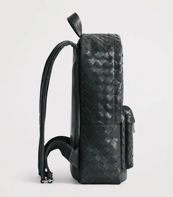 Bottega Veneta Small Intrecciato Leather Backpack - Brown