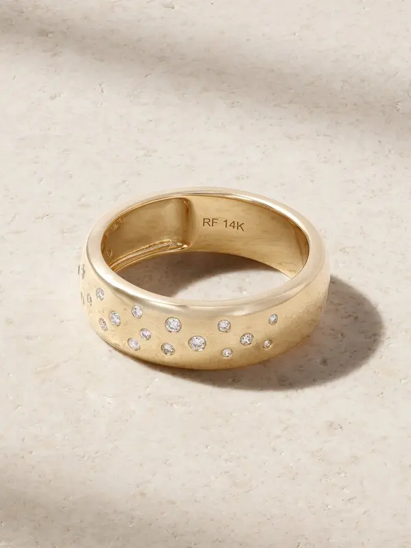 ROXANNE FIRST Cigar Constellation Diamond Ring - Gold