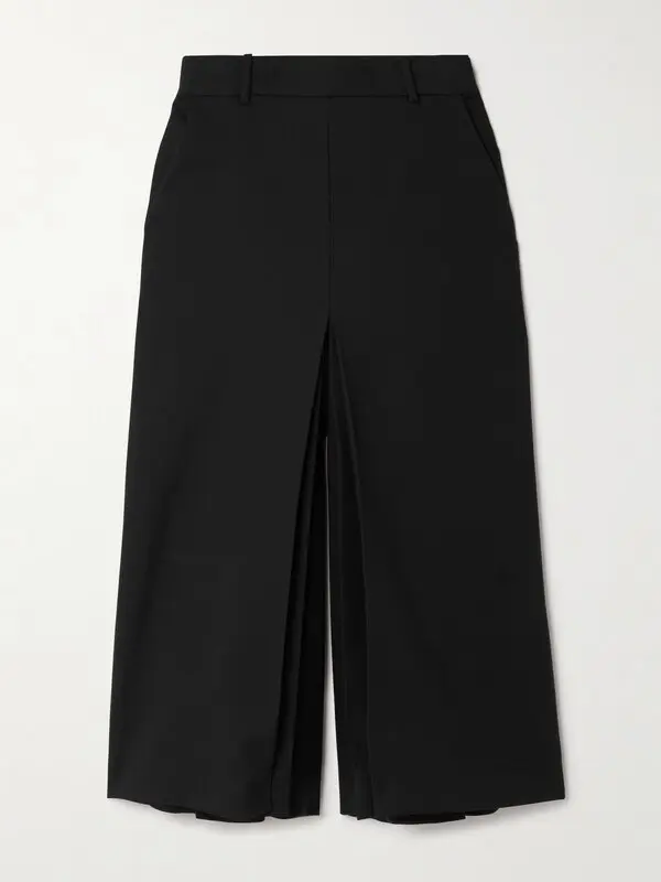 Saint Laurent Cropped Cotton-gabardine Pants