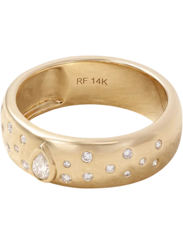 ROXANNE FIRST Cigar Constellation Diamond Ring - Gold