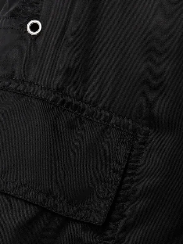 Rick Owens Satin-twill Wide-leg Cargo Pants