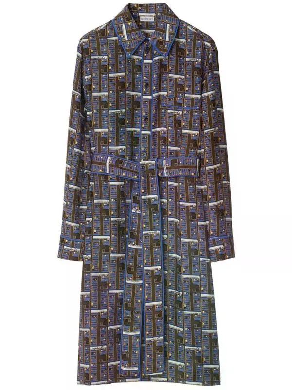 Burberry Silk Twill Dress