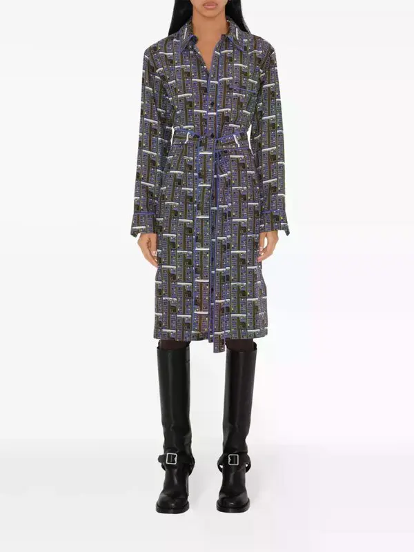 Burberry Silk Twill Dress