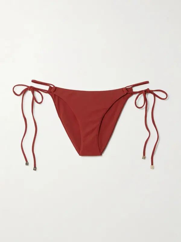 Kiki De Montparnasse Echauffer Embellished Bikini Briefs - Red