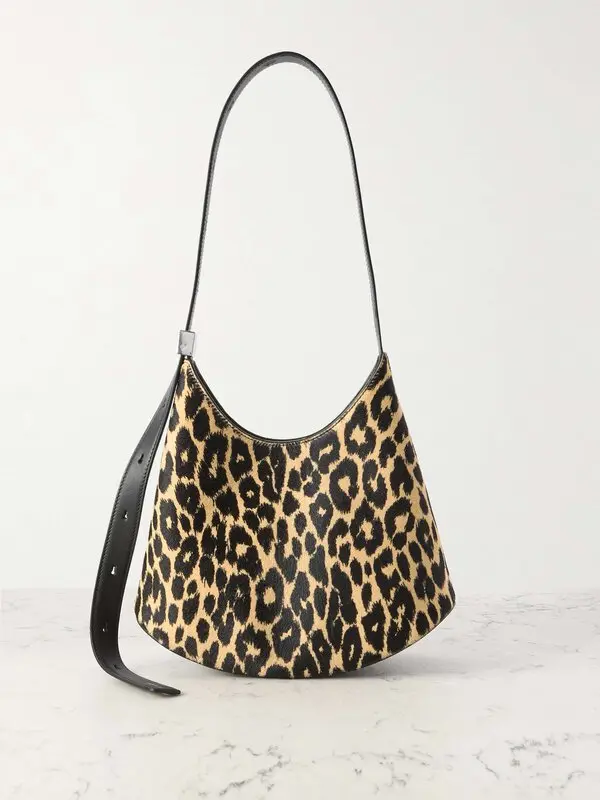 JIL SANDER Eldorado Small Leopard-print Shoulder Bag
