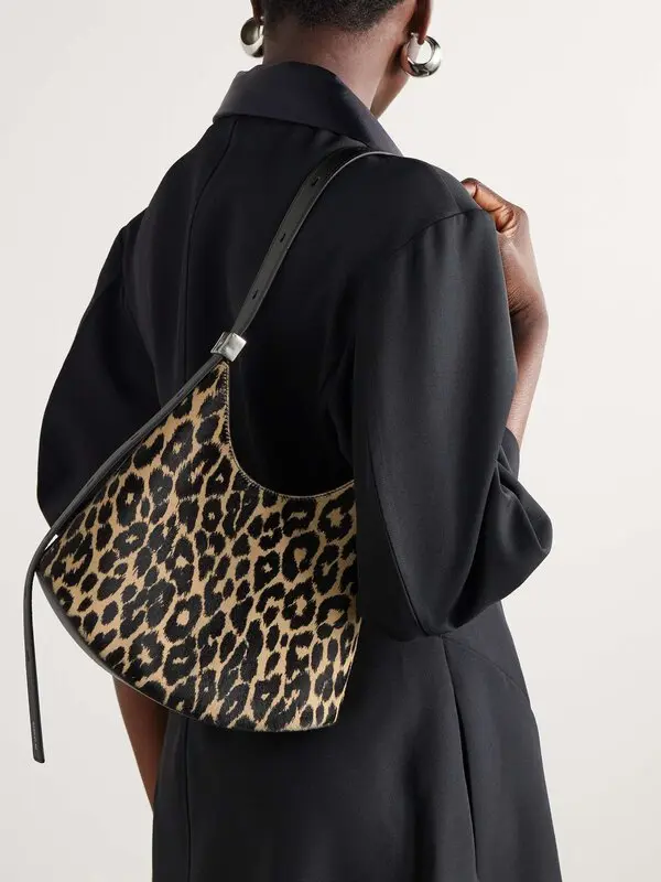 JIL SANDER Eldorado Small Leopard-print Shoulder Bag